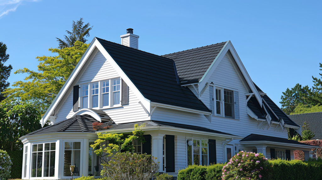 Best Exterior Paint Colors With Black Roof | Color Schemes For A Black ...